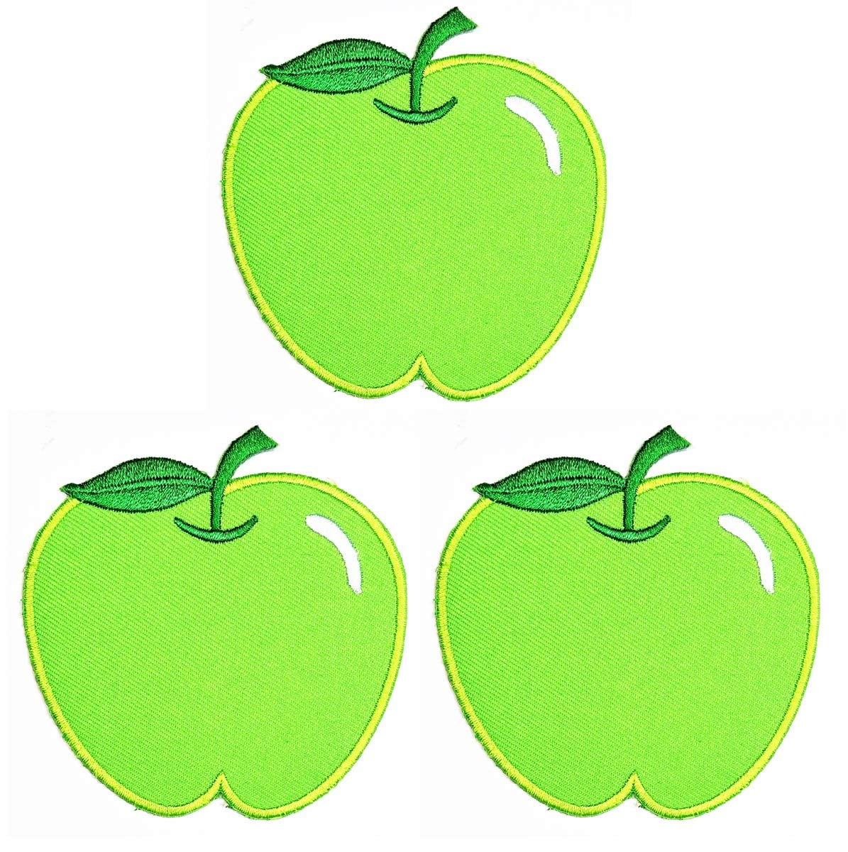Umama Patch Set of 3 Apple Fruit Patch Green Apple Cute fruit Cartoon ...