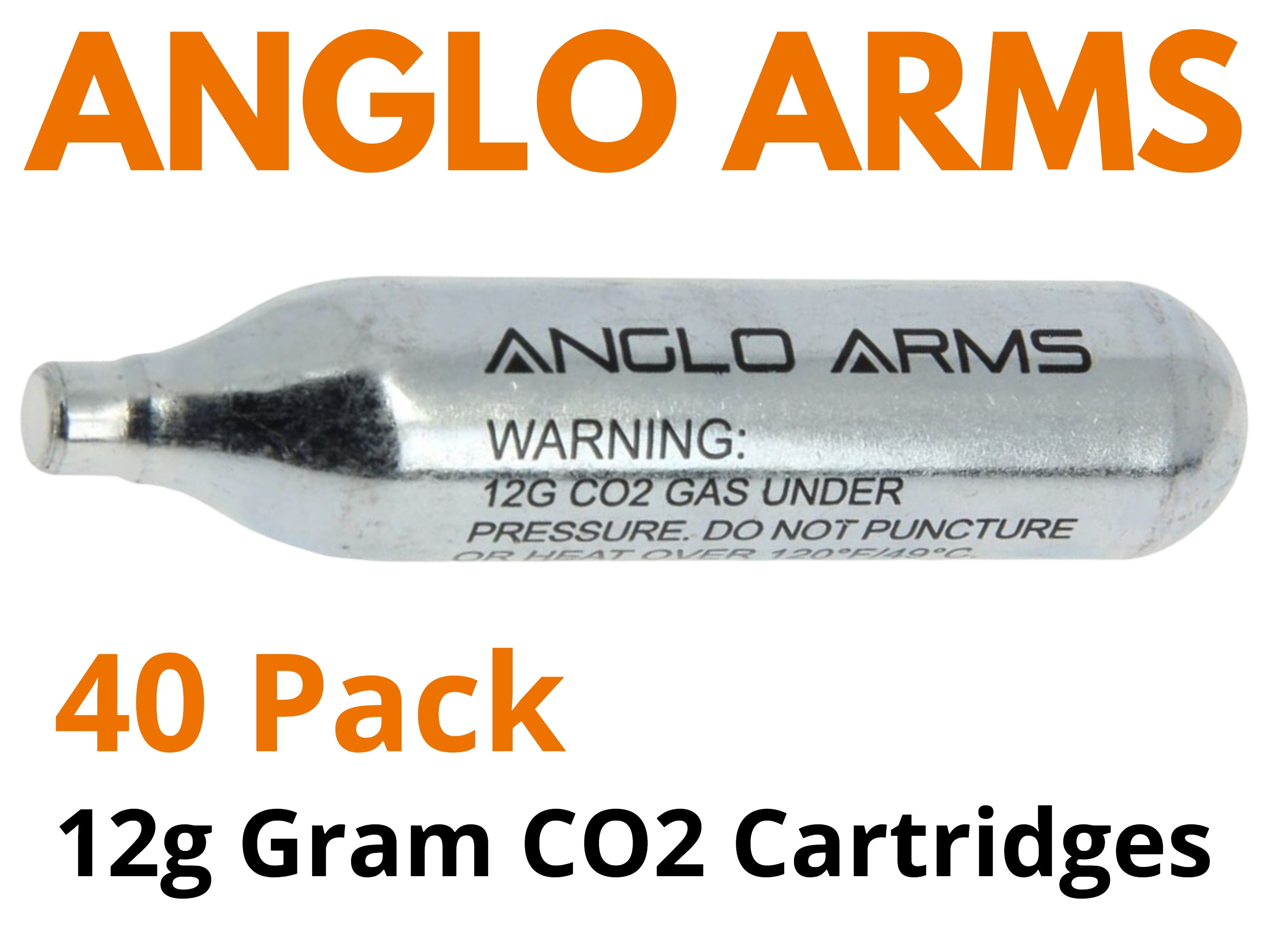 Umarex Anglo Arms Packs 12g Co2 Gas Capsule Cartridge Air Rifle Pistol ...