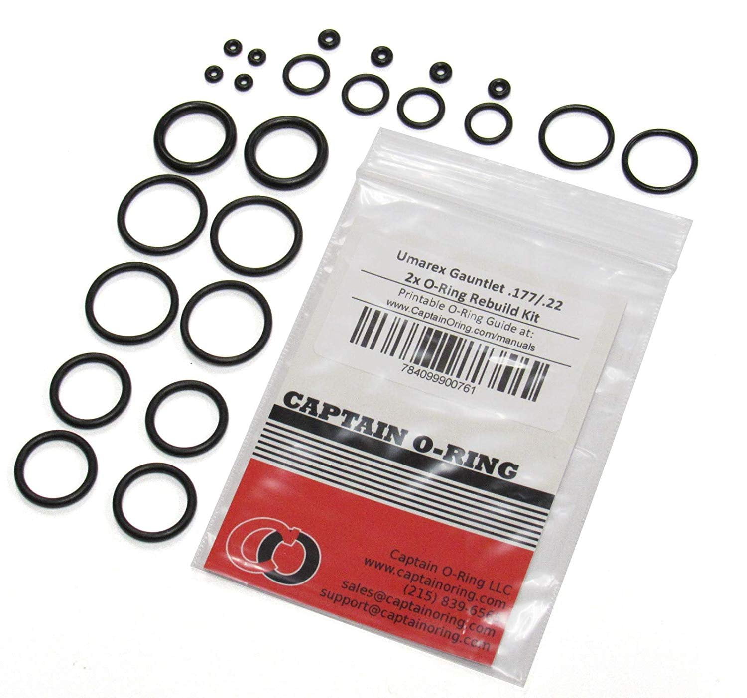 Umarex Gauntlet .177, .22, .25 Air Rifle Full 2X Captain O-Ring Rebuild ...