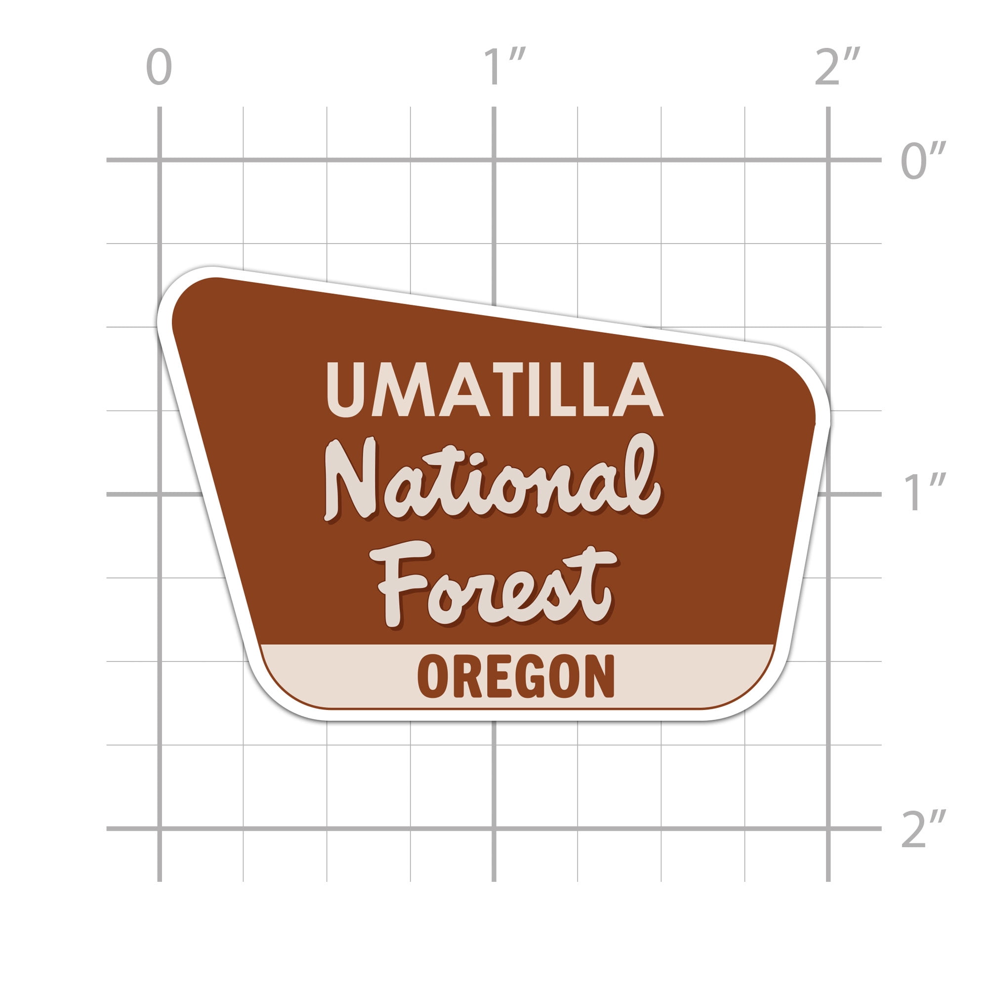 Umatilla National Forest Oregon or Sticker for water bottle phone tumbler hard hatoregon or ...