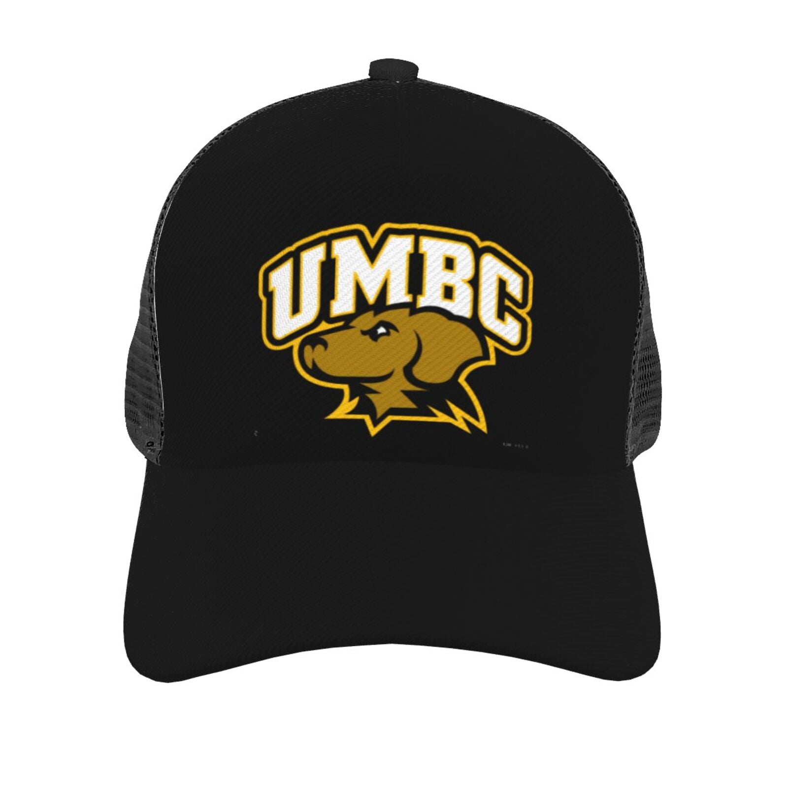 Umbc Retrievers Logo Curved Brim Mesh Baseball Cap Casual Sun Hat For ...