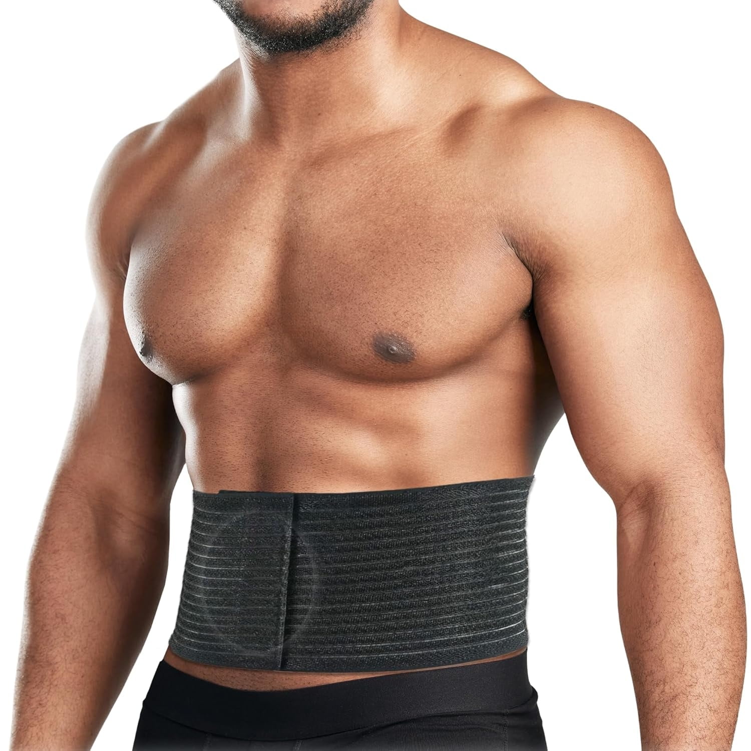 Umbilical Hernia Belt for Women and Men / 6.25" Abdominal Binder With Hernia Support Pad - Navel ...