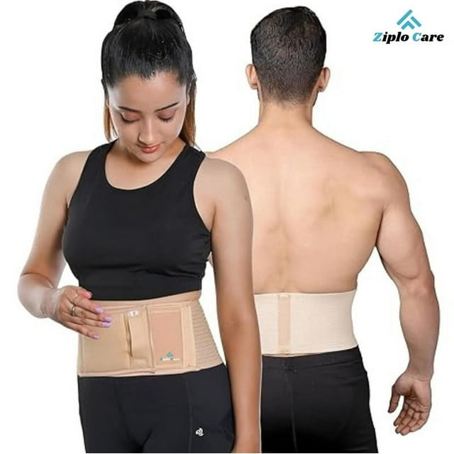 Umbilical Hernia Support Belt Abdominal Binder for Belly Button Hernias or Navel Hernias, Hernia ...