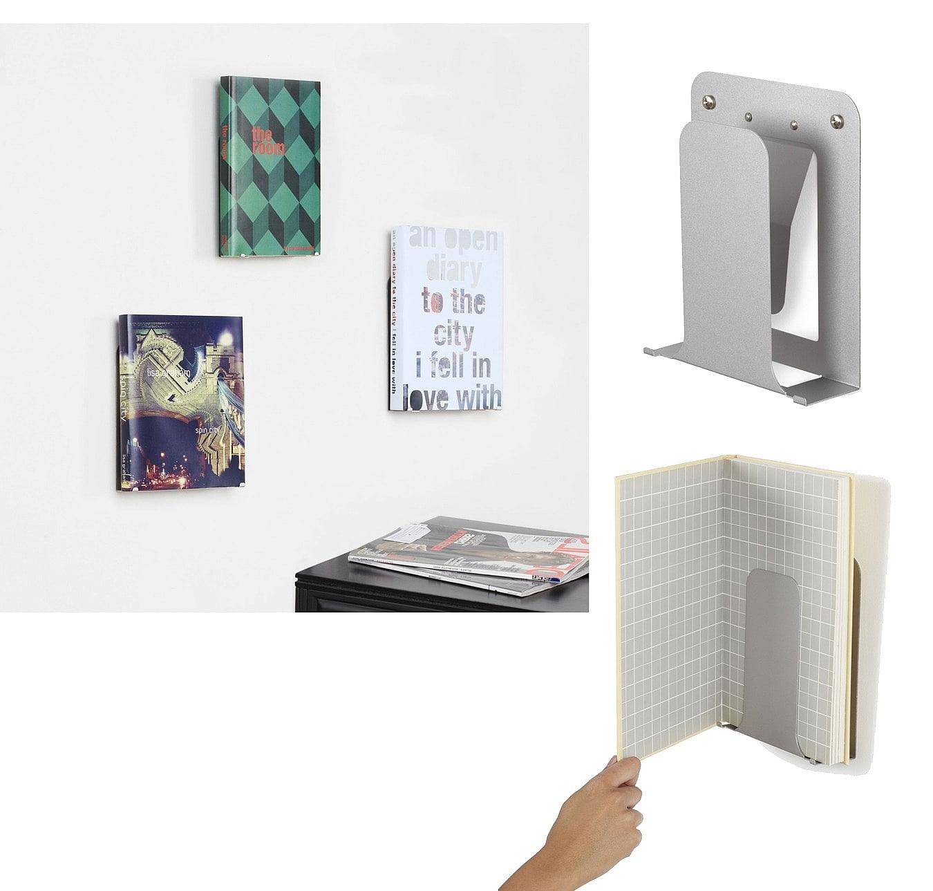 Umbra Conceal Vertical Book Display Shelf - Walmart.com