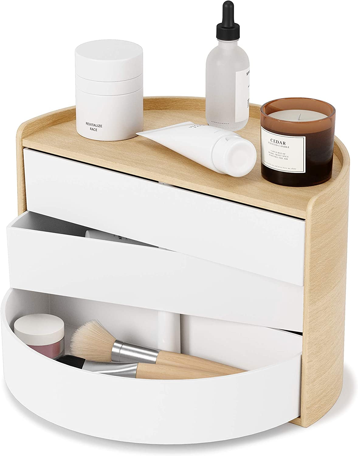 Umbra Moona Storage Box White/Natural - Walmart.com