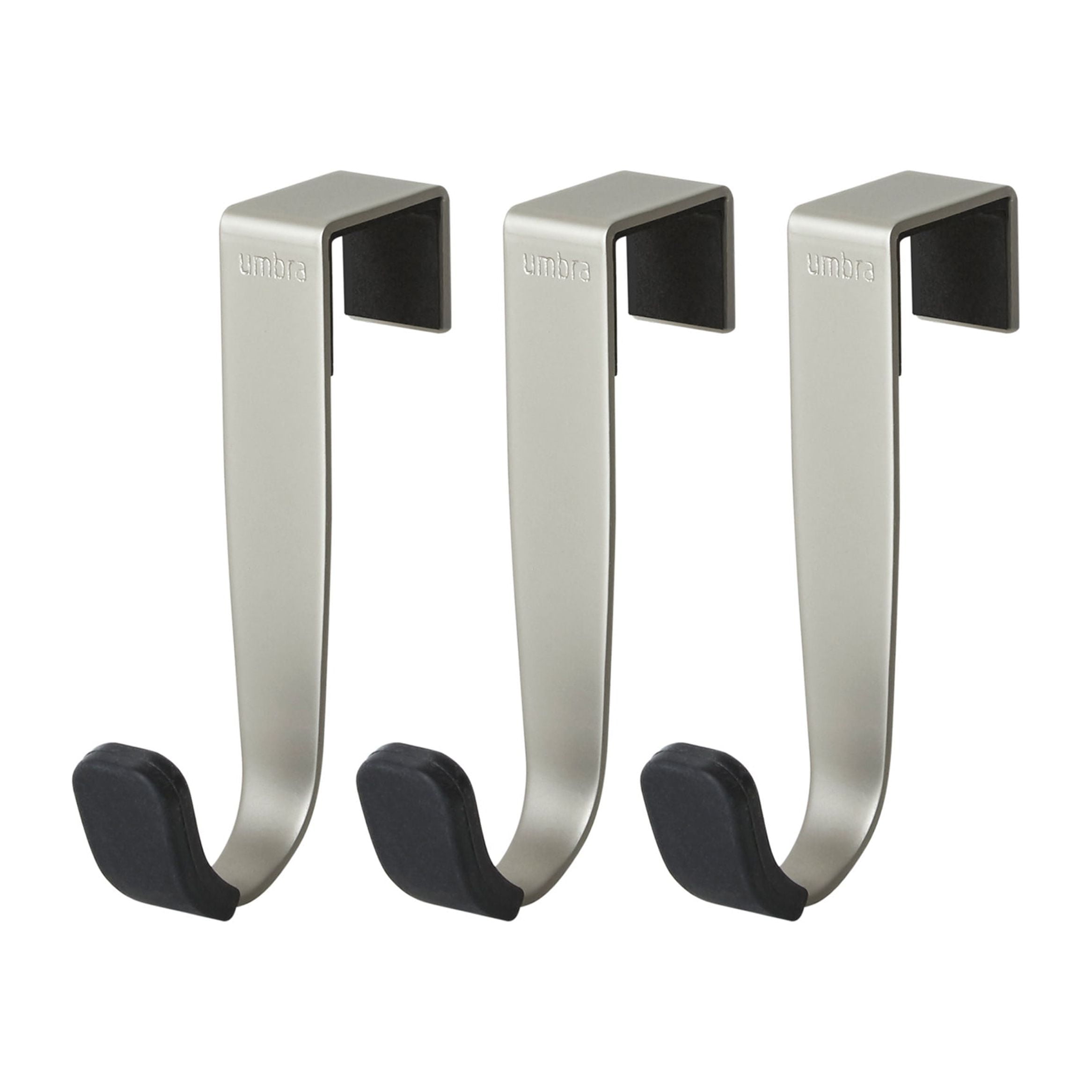 Umbra Schnook Over the Door Hooks (3 Pack), Black/Nickel - Walmart.com