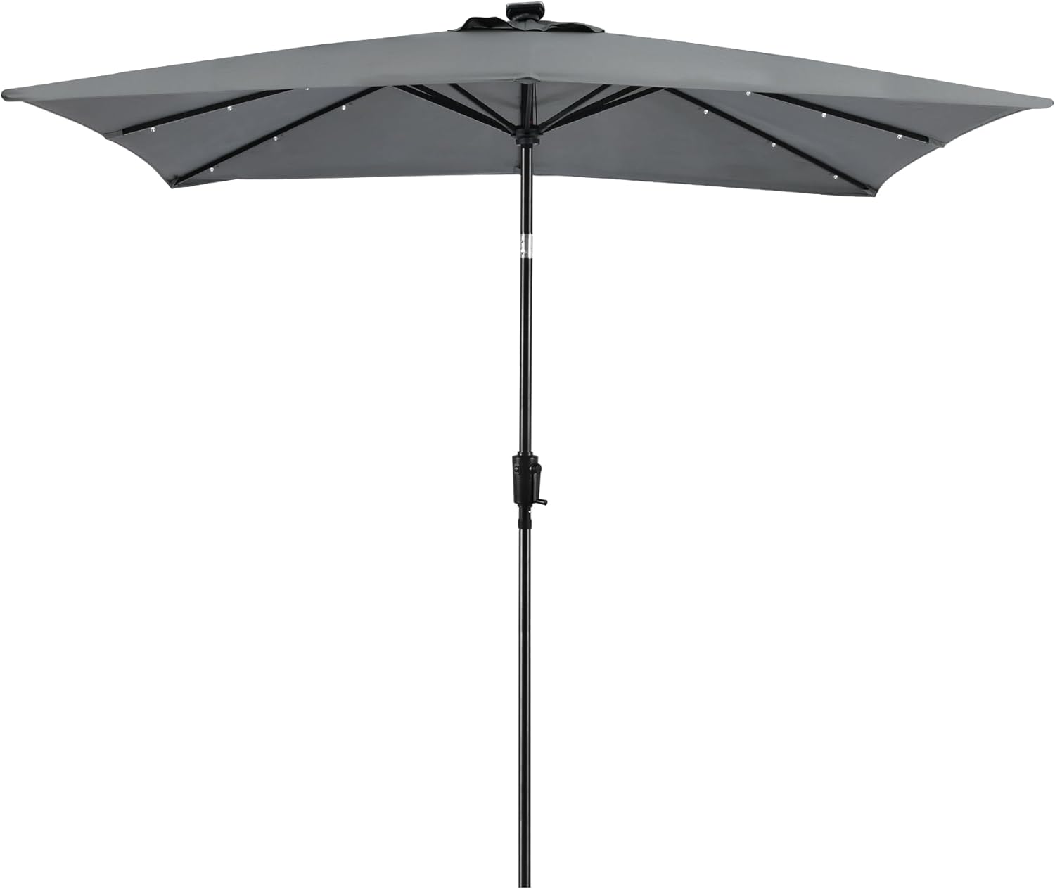 Umbrella 9ft by 7ft and 99in. Tall, Solar Powered Table Umbrella with ...