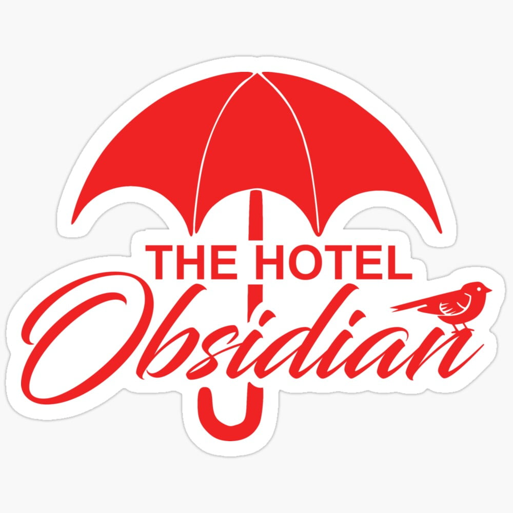 Umbrella Academy Hotel Obsidian Mashup Sticker Phone Decal Water Bottle ...