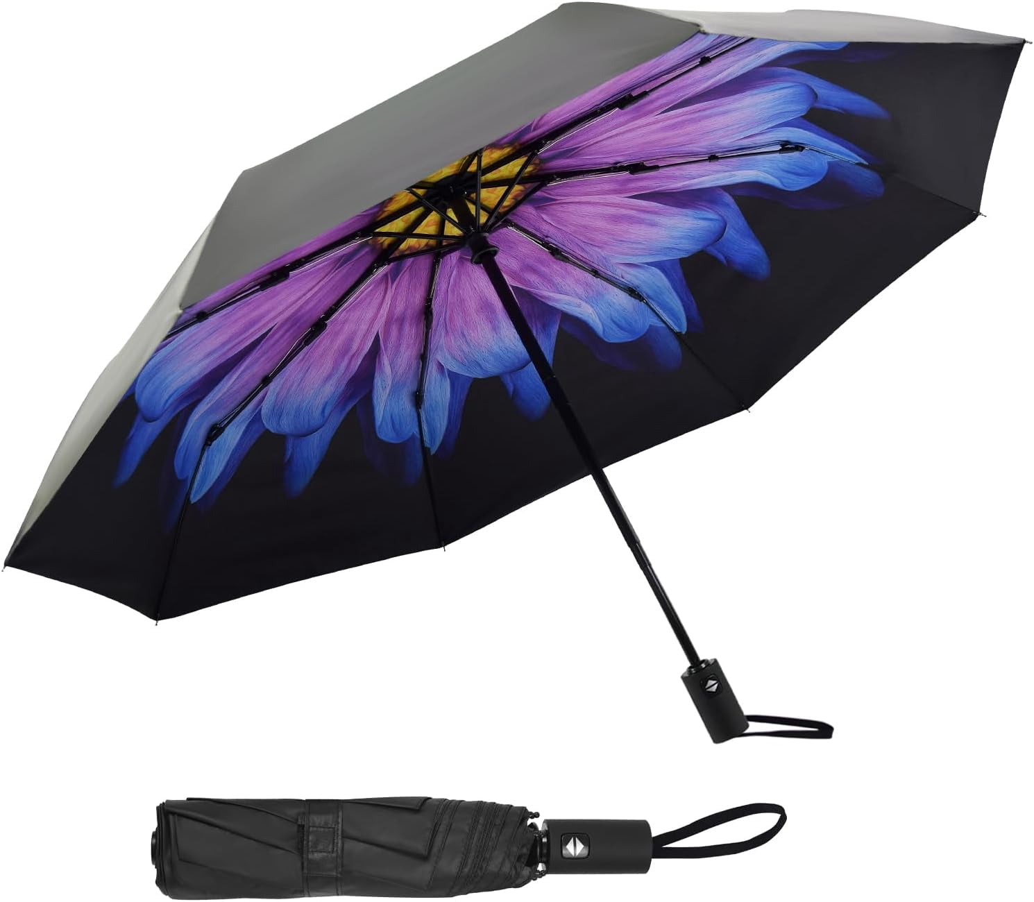 Umbrella Automatic Travel Waterproof Light Folding Umbrellas Easy Carry ...