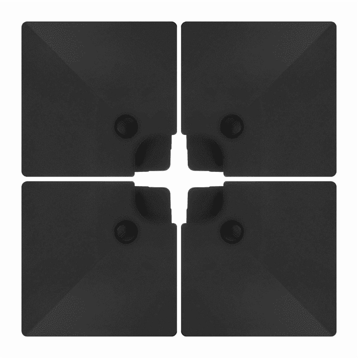 Umbrella Base for Outdoor, 356lbs and 4-Piece Base,Umbrella Square Base ...