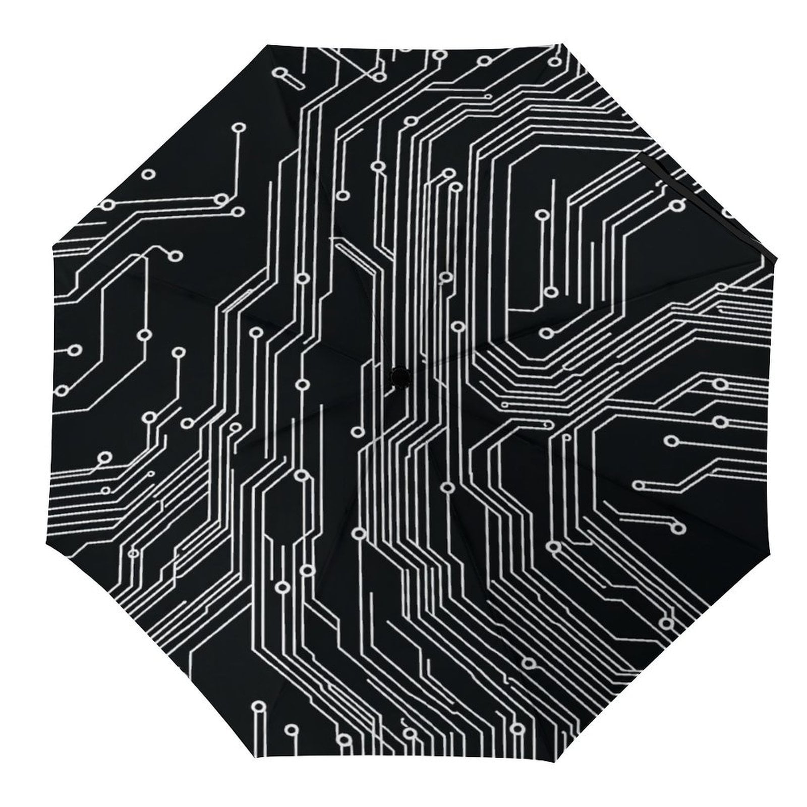 Umbrella Circuit Board Design Folding Umbrellas Windproof Black Coating ...