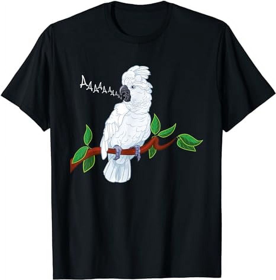 Umbrella Cockatoo on a Branch Screaming. T-Shirt - Walmart.com