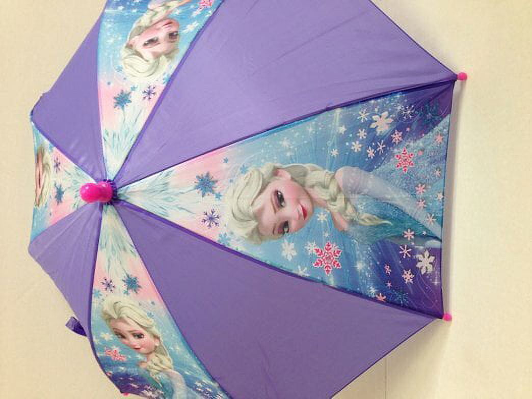 Disney Frozen Elsa Queen Kids Size Umbrella, Purple, Licensed Product ...