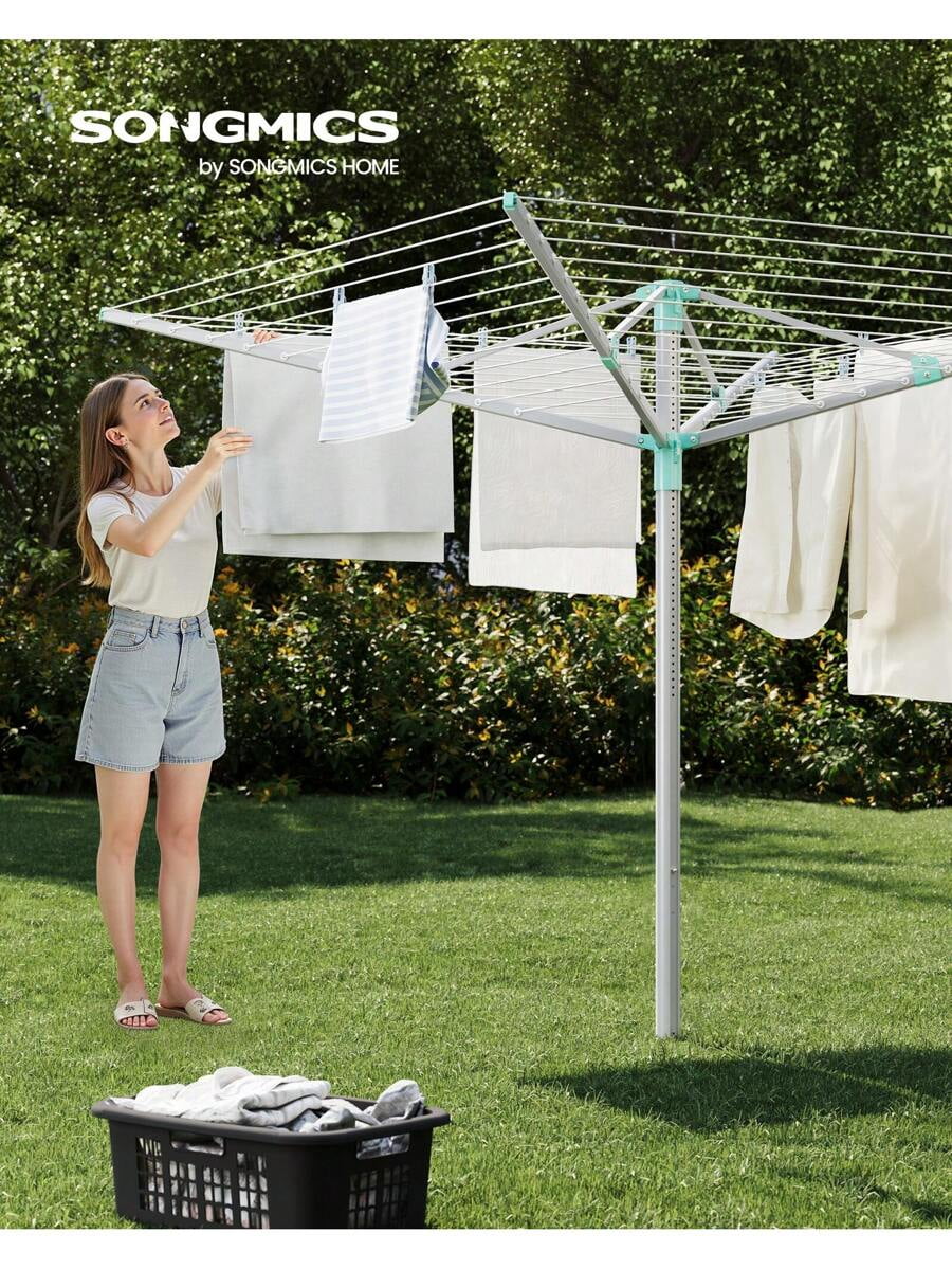 Umbrella Drying Rack, Retractable Outdoor Drying Rack, Height ...