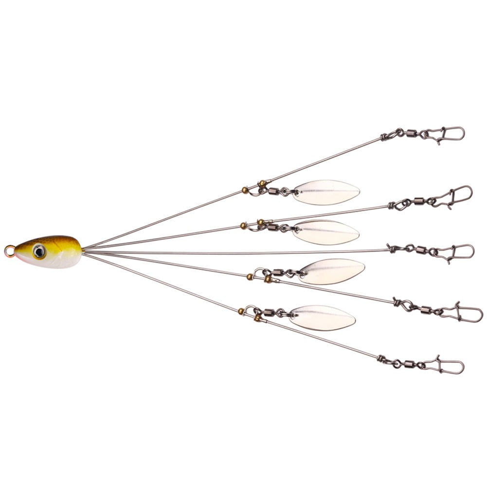 Umbrella Fishing Bass Lure Rig 5 Arms Alabama Rig Head Swimming Bait ...