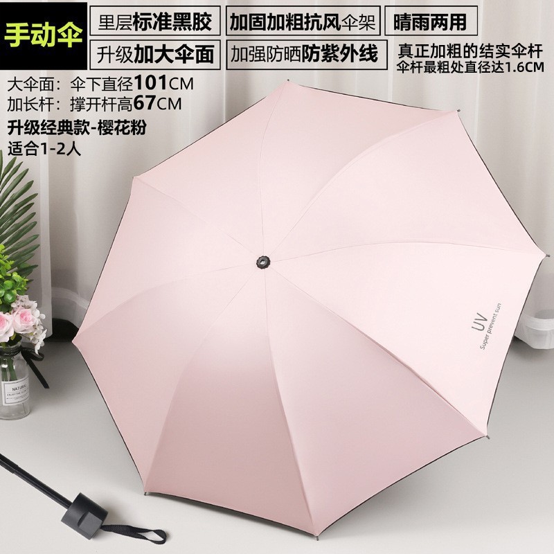Umbrella Five-fold Umbrella Black Rubber Sunscreen Sunshade Umbrella ...