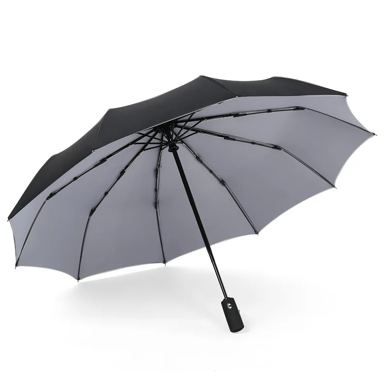 Umbrella Folding Automatic Reinforced Dual Layer Wind Resistant ...