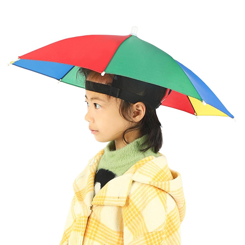 Umbrella Hat Rainbow Umbrella Cap Head Umbrella Hat For Kids O8 New ...