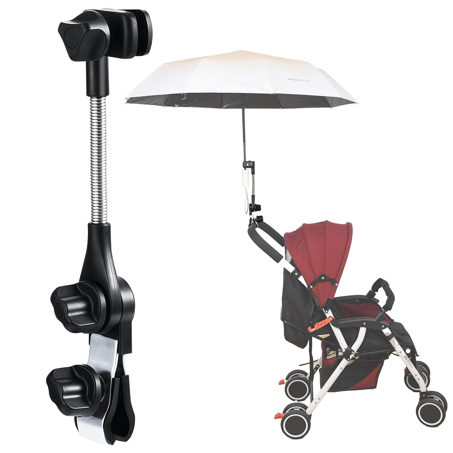 Umbrella Holder for Stroller, Baby Stroller Umbrella Attachment ...