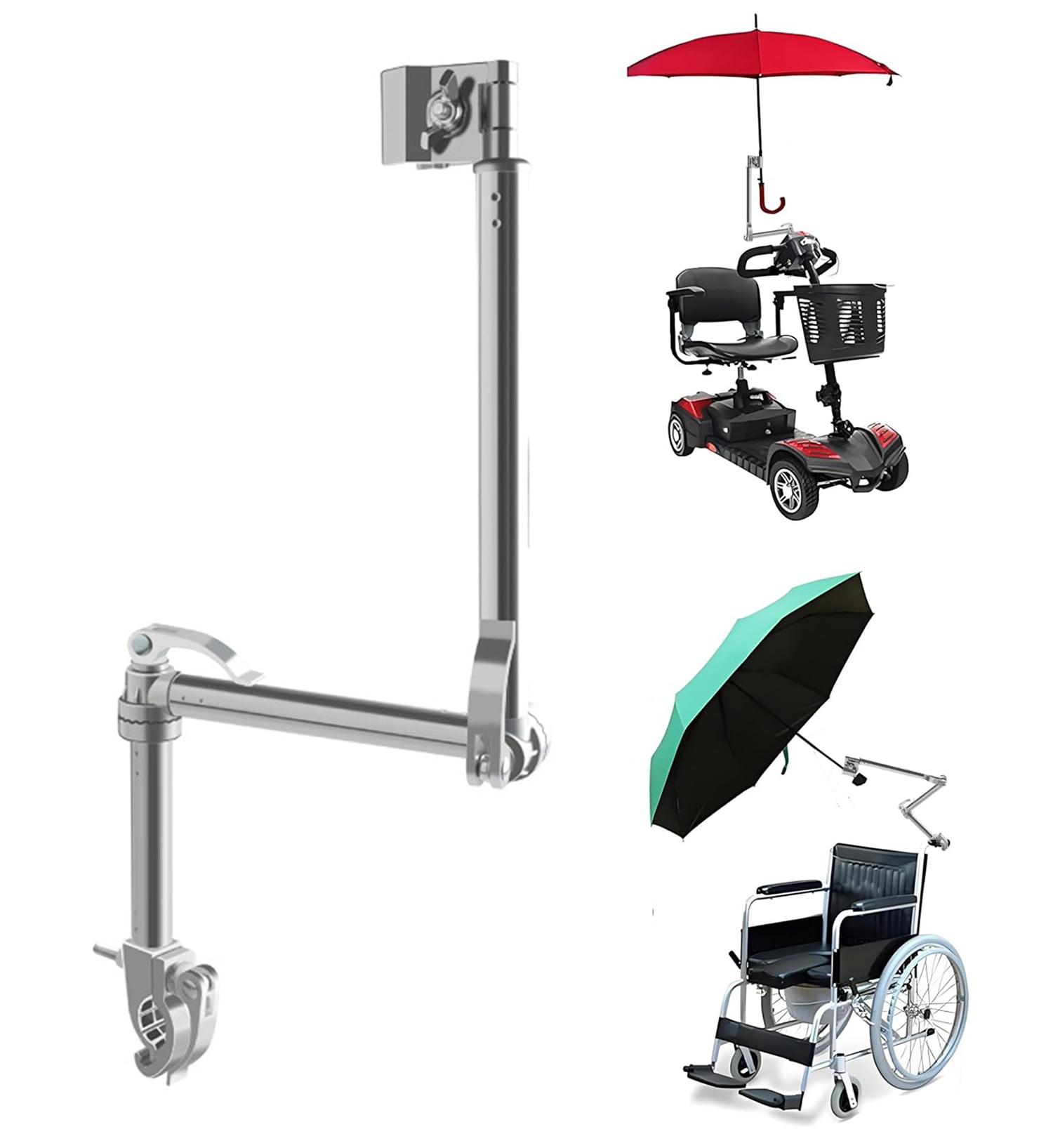 Umbrella Holder for Stroller, Wheelchair Umbrella Mount Holder ...
