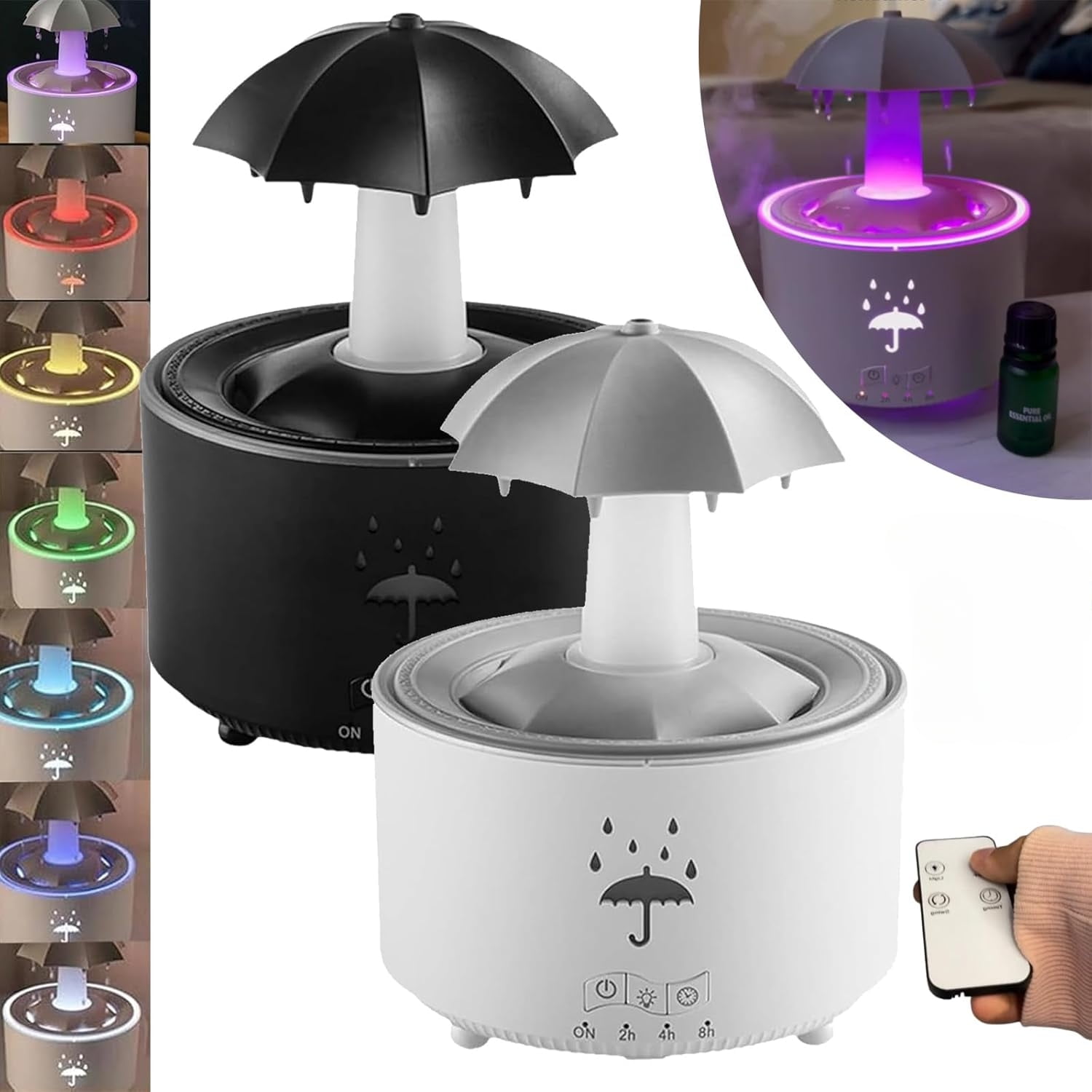 Umbrella Humidifier, Umbrella Diffuser with Rain Effect, Misefy Zupina ...