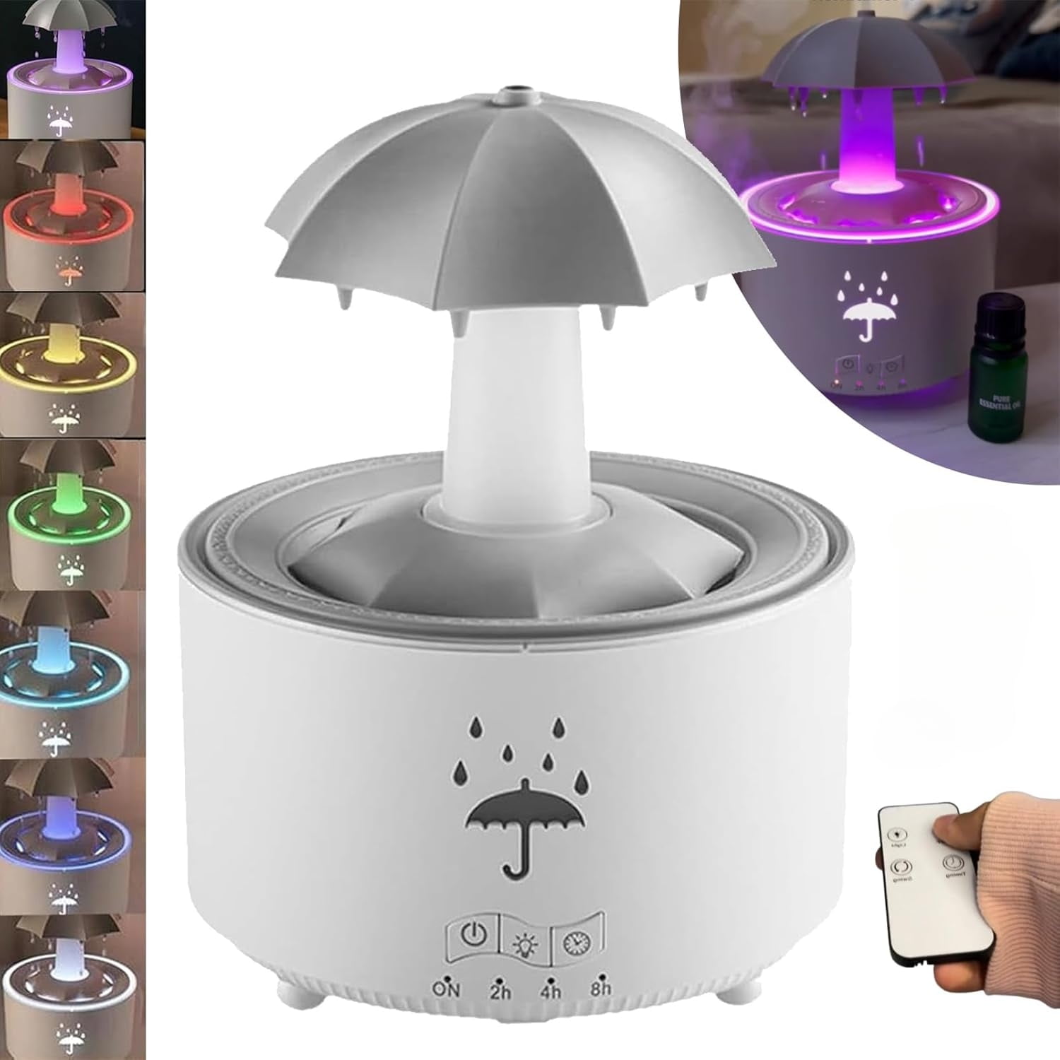 Umbrella Humidifier, Umbrella Diffuser with Rain Effect, Misefy Zupina ...