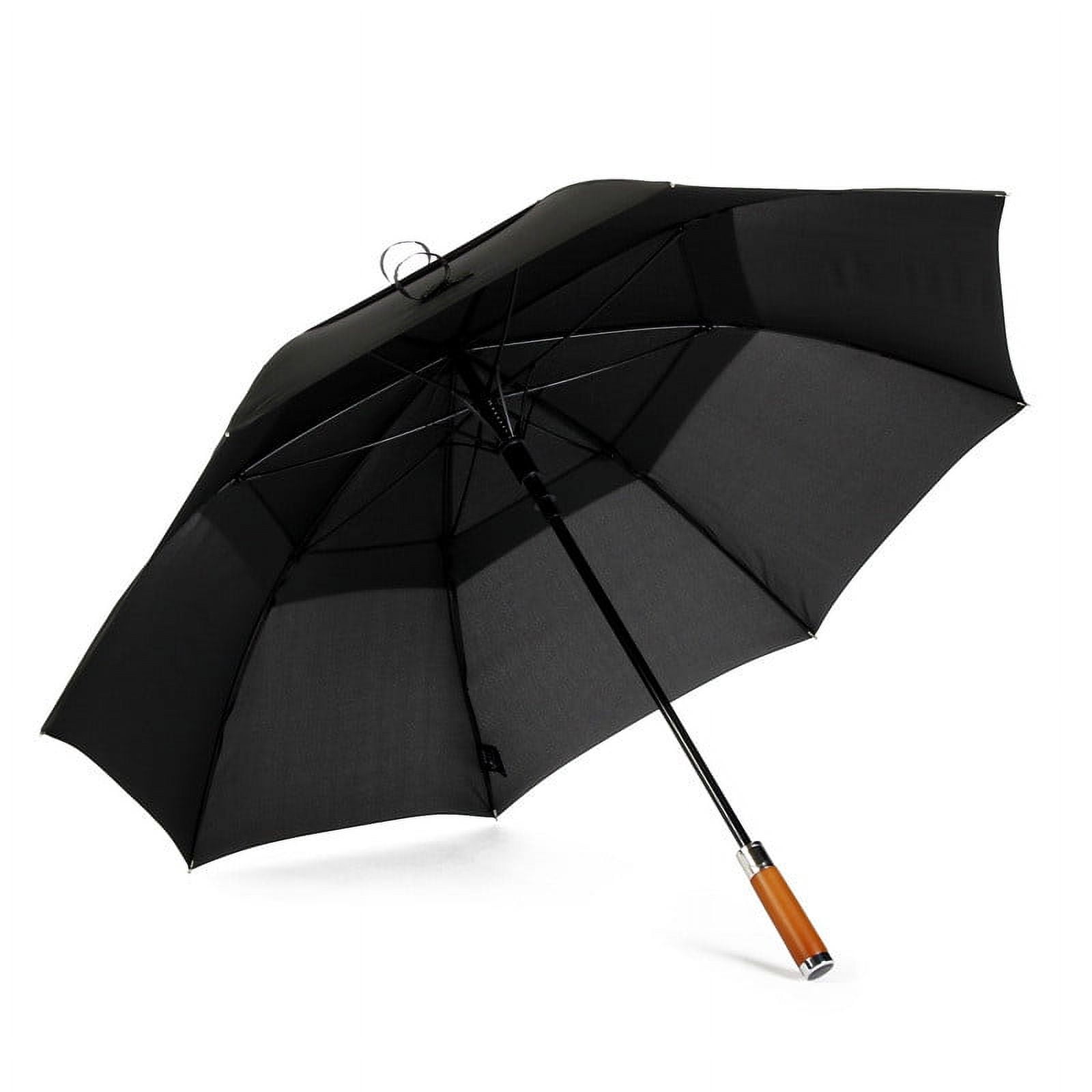 Umbrella Long Handle Double Layer Strong Wind Printable Alloy Wooden ...