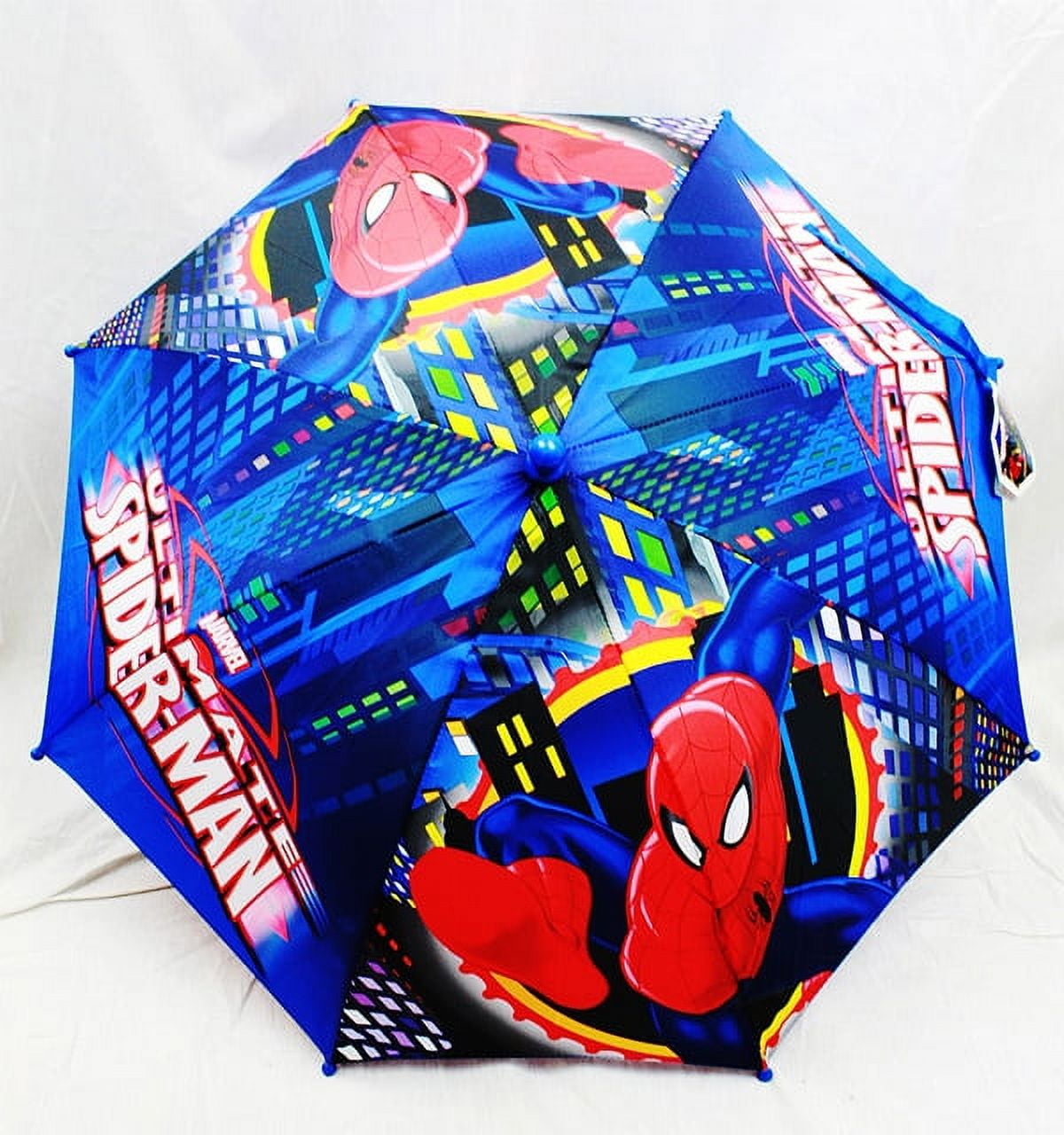Umbrella - Marvel - Spiderman Blue Figure Handle Kids New Gift Toys ...
