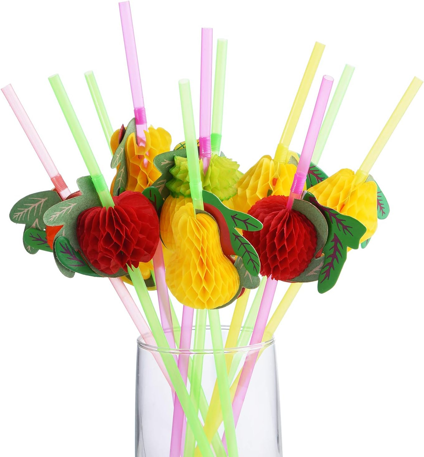 Umbrella Parasol Drinking Straws, Hawaiian Beach Cocktail Luau Party ...
