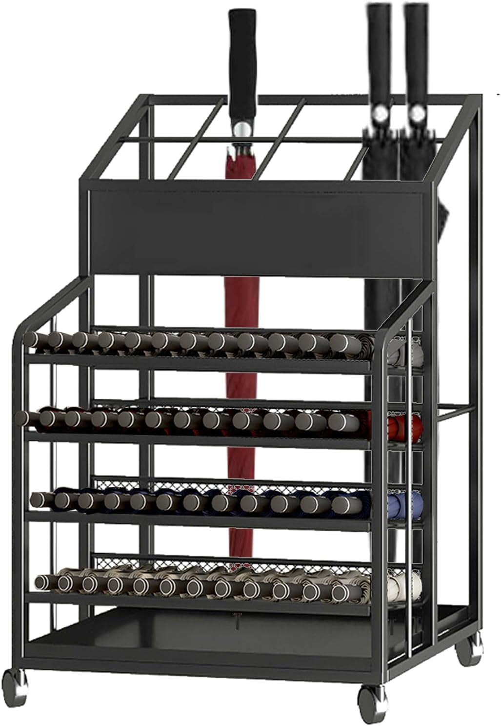 Umbrella Rack Stand, Umbrella Storage Stand with Removable Drip Tray ...