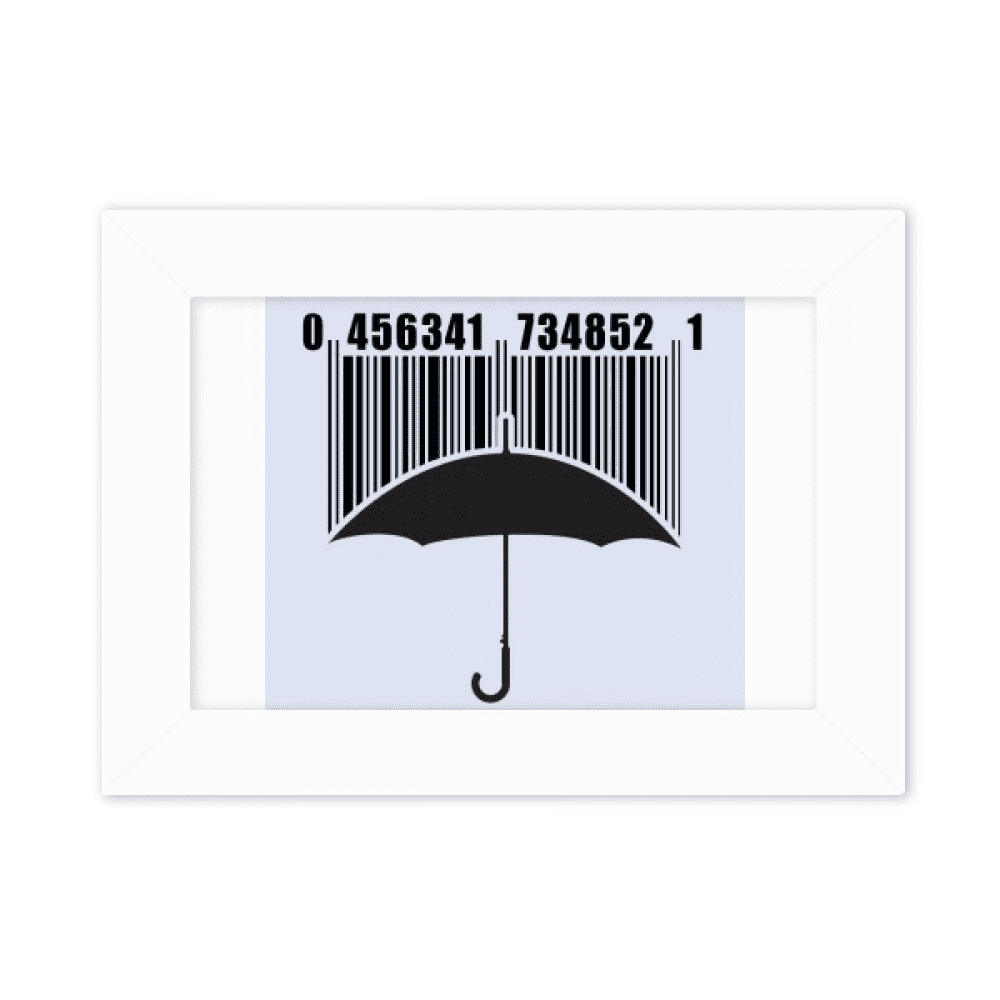 Umbrella Rain Bar Code Art Deco Fashion Photo Mount Frame Picture Art ...