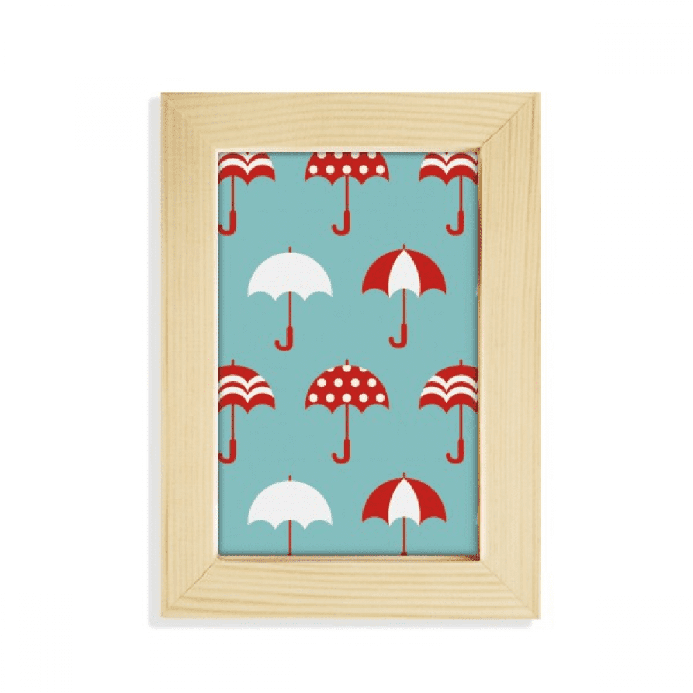 Umbrella Rain Weather Cloud Sun Desktop Display Photo Frame Picture Art ...
