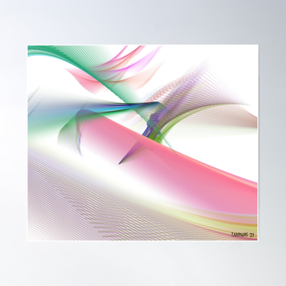 Umbrella In The Sand Art Design Wavy Line Art Full Of Color On White ...