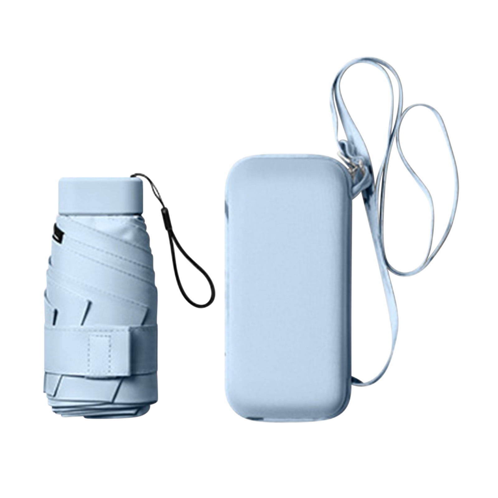 Umbrella Small Mini Umbrella with Case - Light Folding Compact Travel ...