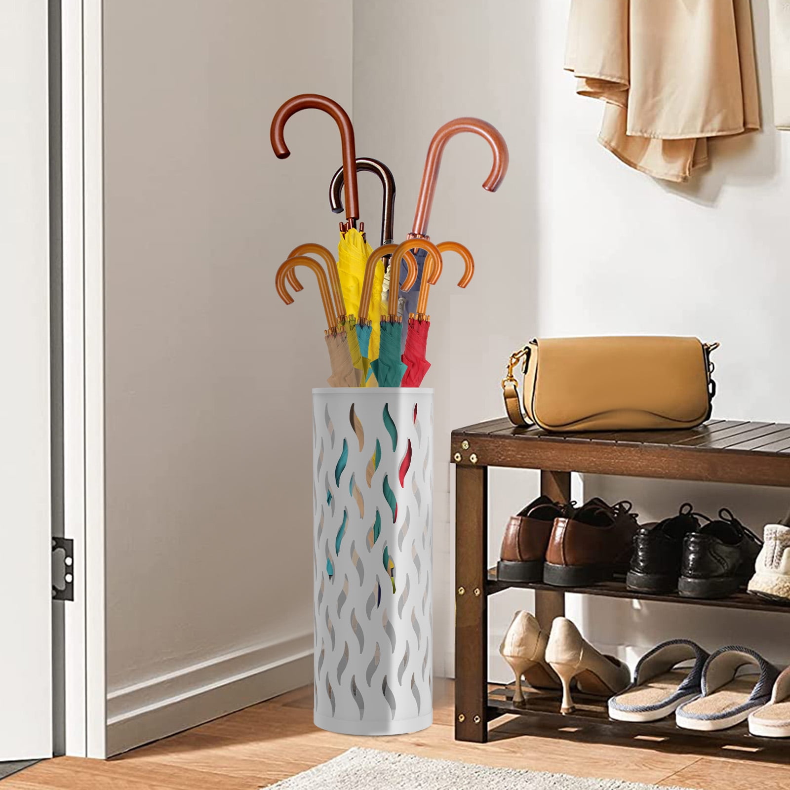 Umbrella Stand Metal Umbrella Holder Hollowed Umbrella Rack ...