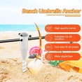 Umbrella Stand Outdoor Base, Heavy Duty Beach Umbrella Sand Anchor 17 ...