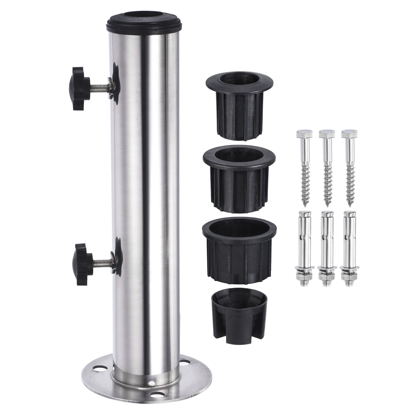 Umbrella Stand Tube Stainless Steel Outdoor Umbrella Round Base Deck ...