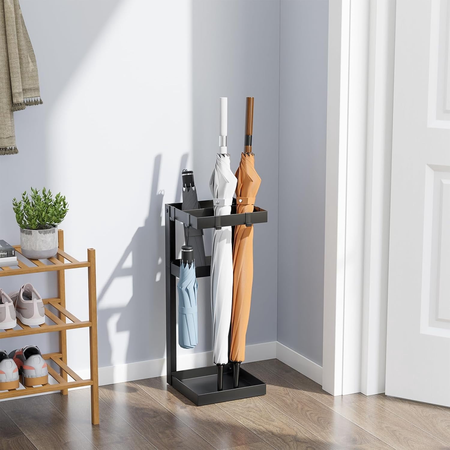 Umbrella Stand for Tall and Short Umbrella, Metal Umbrella Holder for ...