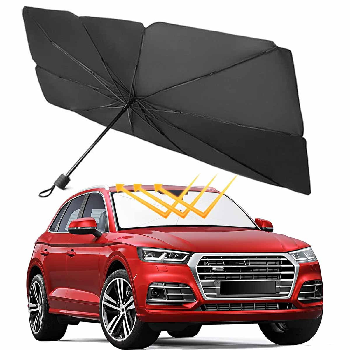 Umbrella Sunshade for Car | Reflects UV Rays and Protects Dashboard ...