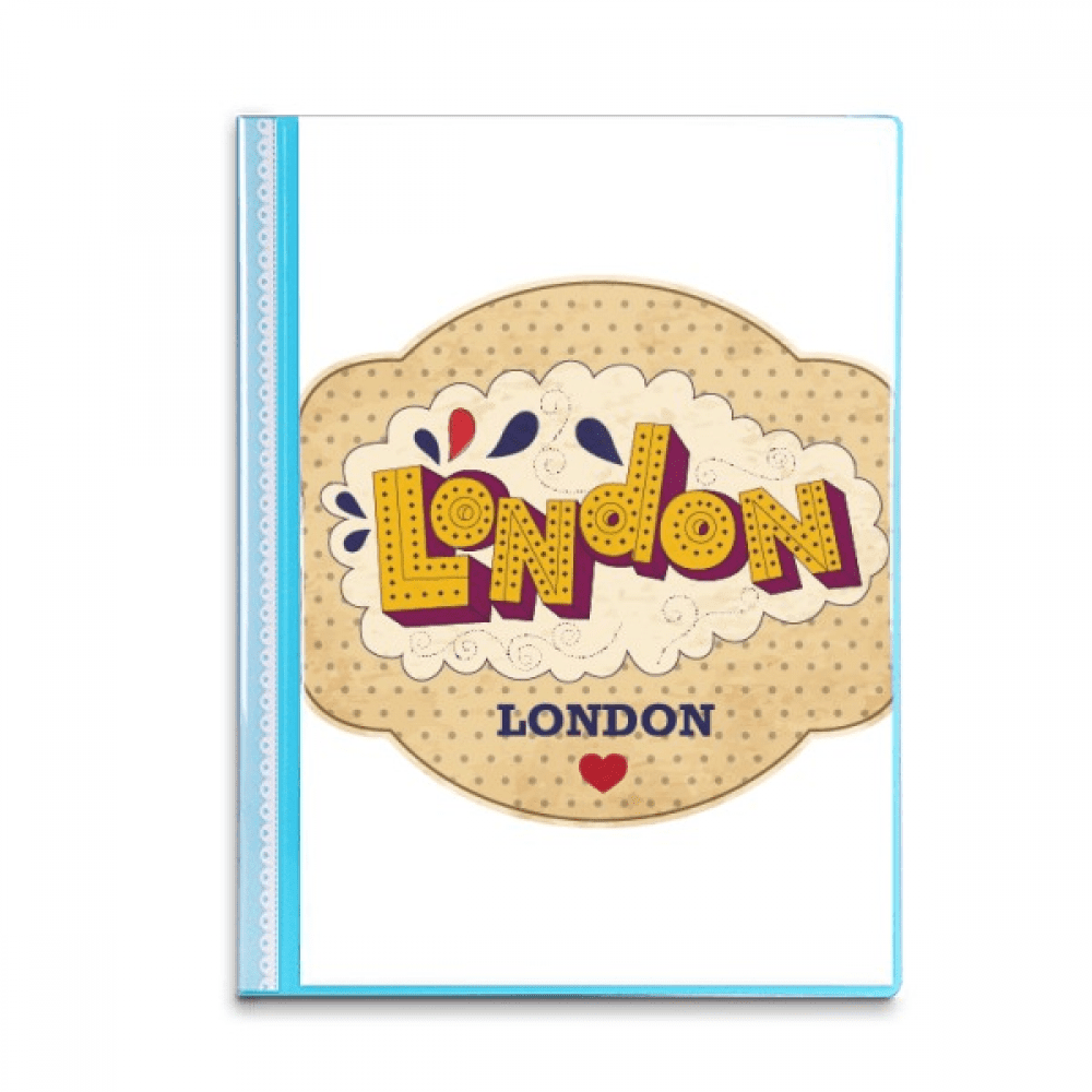 Umbrella UK London Stamp British Book Sheet Protectors Portfolio Binder ...