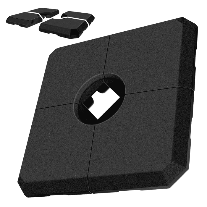 Umbrella Weighted Base, 317 lb Square Plastic Weight Set, Heavy-Duty ...