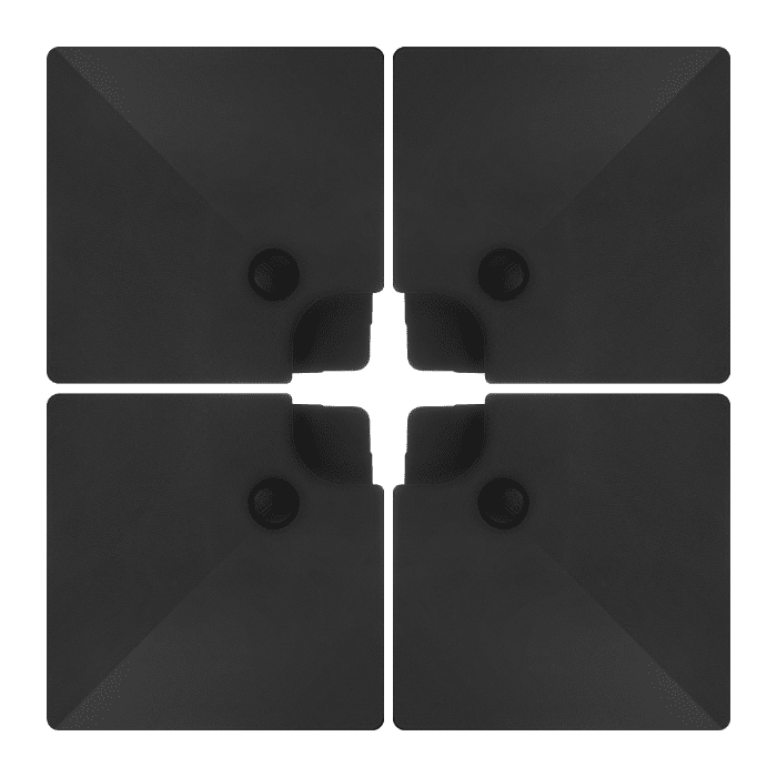 Umbrella Weighted Base, HDPE Heavy Duty Square Design, Stackable ...