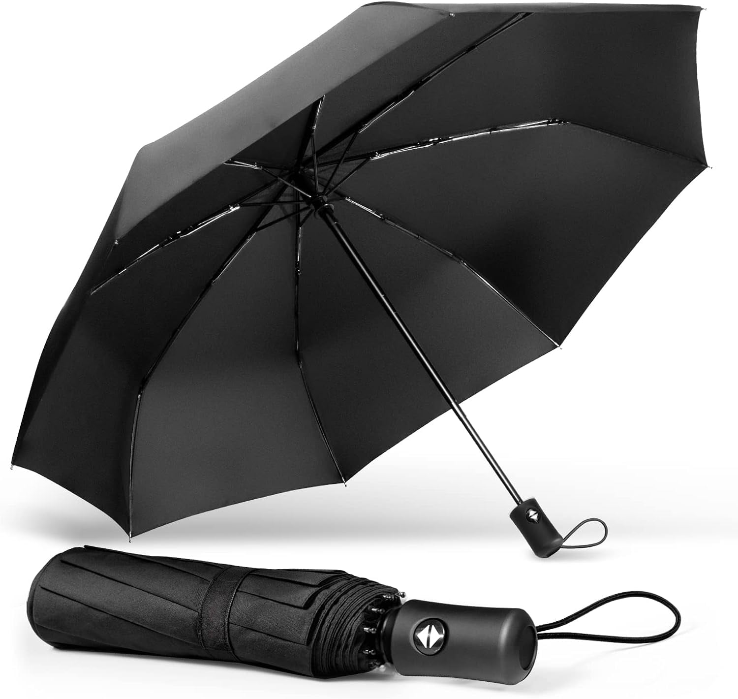 Umbrella, classic, windproof, automatic, foldable, compact, with one button, automatic opening ...