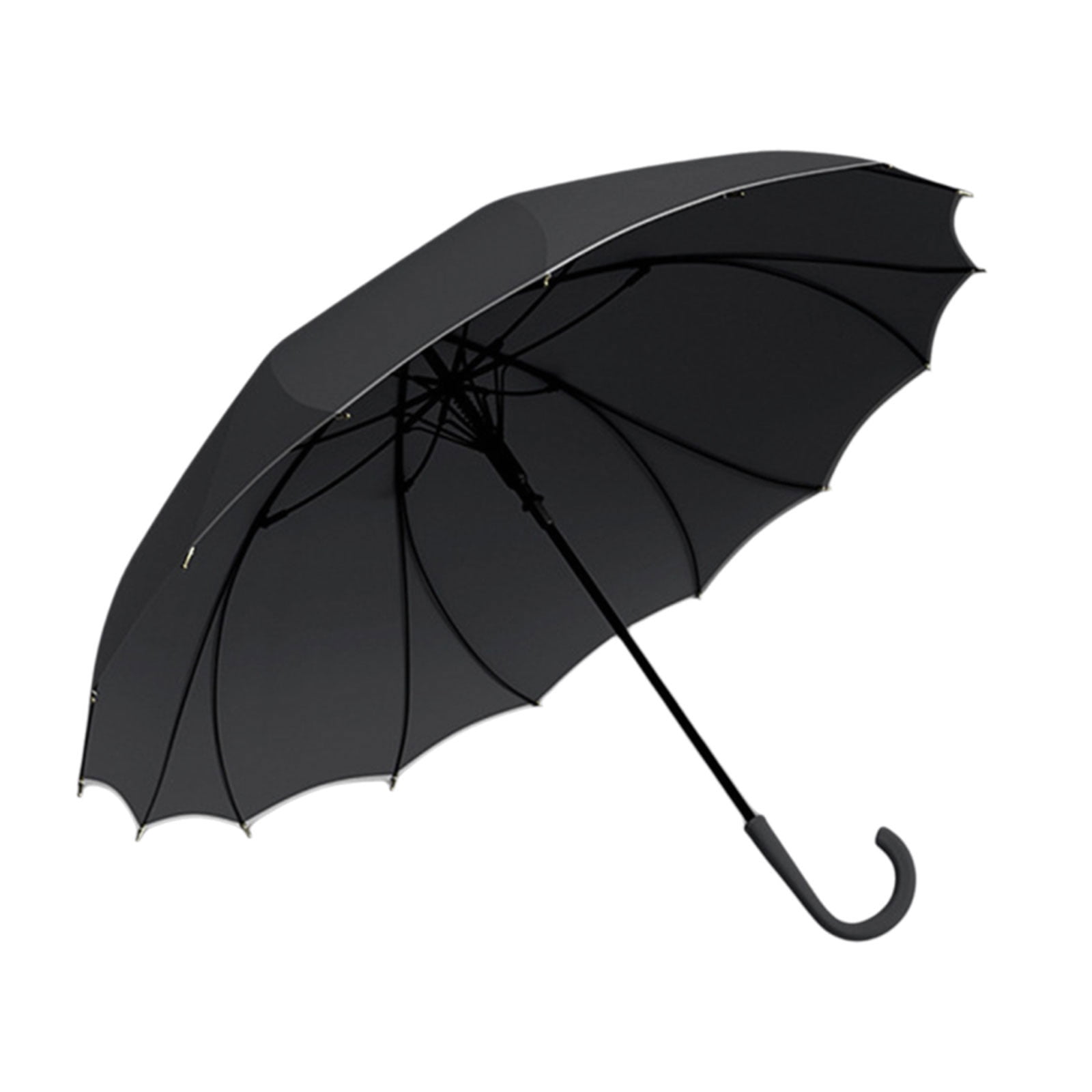 Umbrella with Reflective Trim Waterproof Fabric and Auto Open Enhances ...
