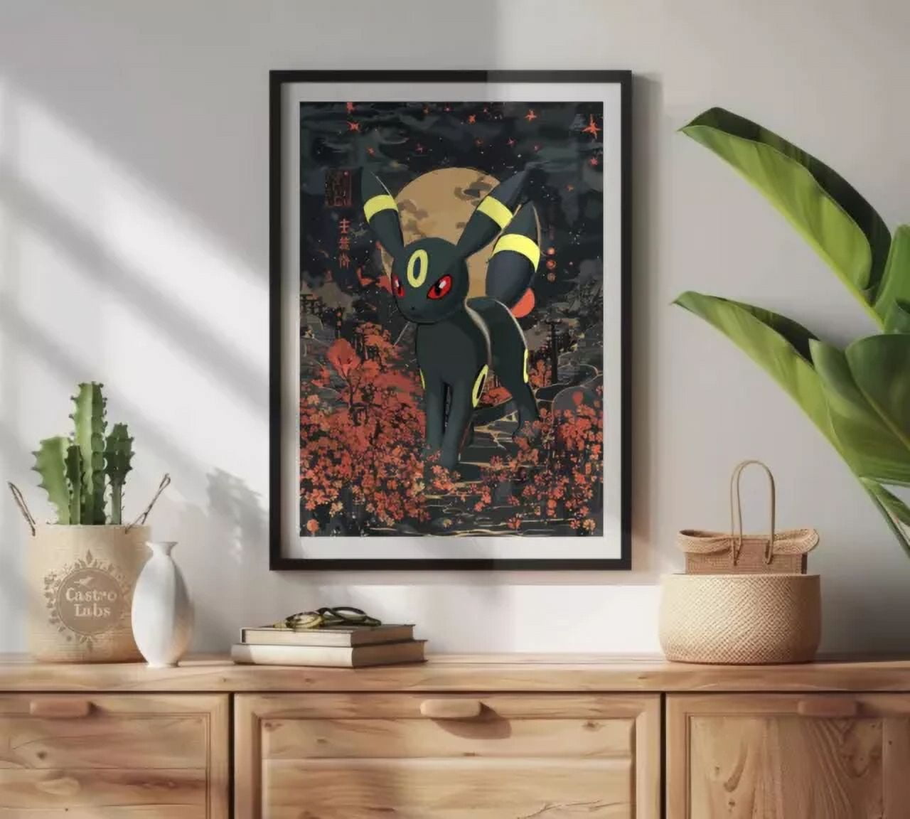 Umbreon: Japanese Style Pokemon Anime Poster - Printable Fineart NO ...
