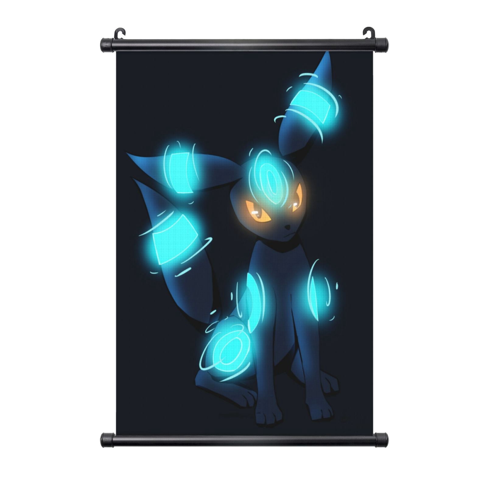 Umbreon Poster Aesthetic Canvas PVC Shaft Wall Art Hanging Hanger Frame ...