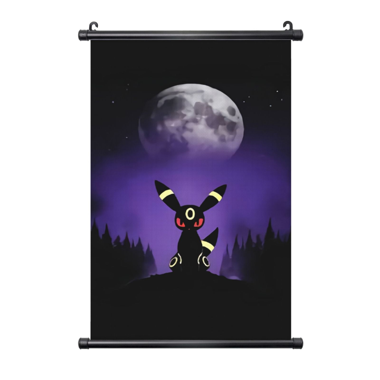 Umbreon Poster Aesthetic Canvas PVC Shaft Wall Art Hanging Hanger Frame ...