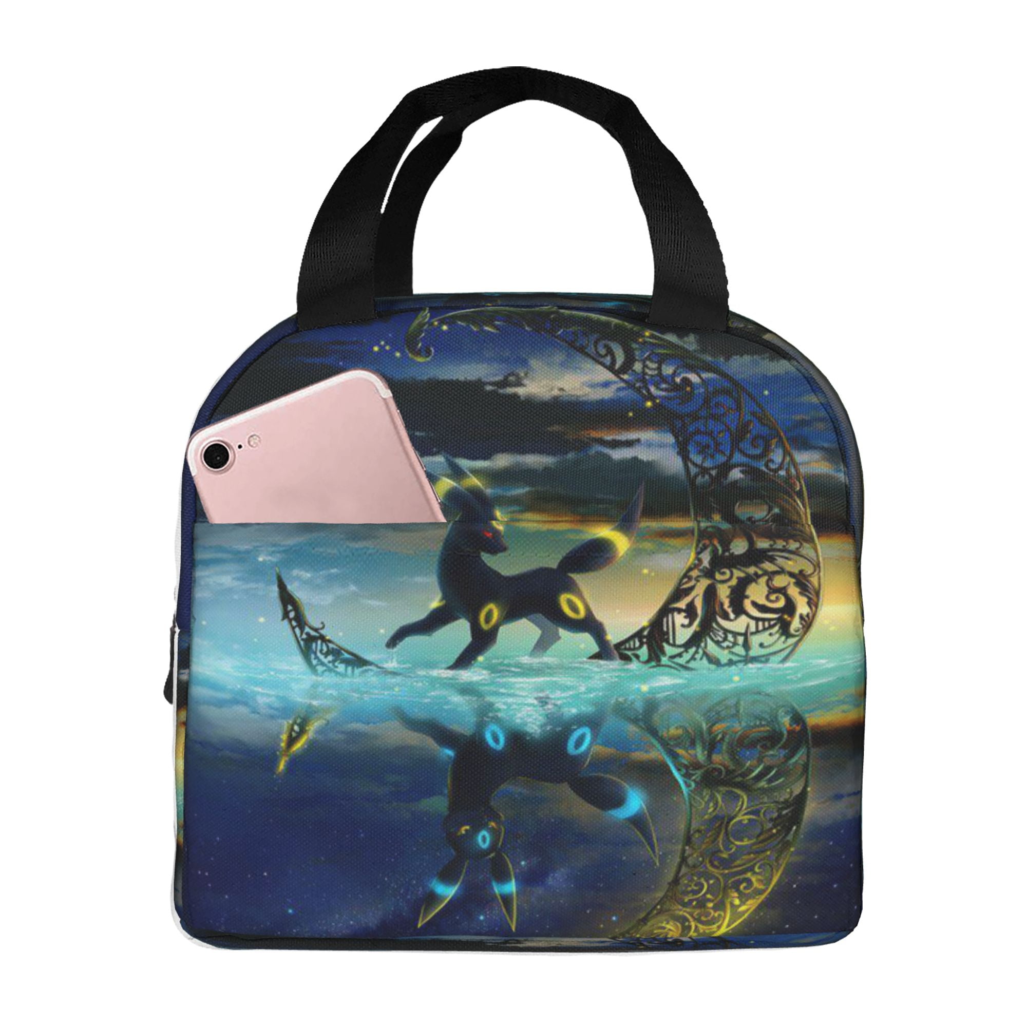 Umbreon Shiny Lunch Bag Portable Tote Bag Insulated Lunch Box Picnic ...