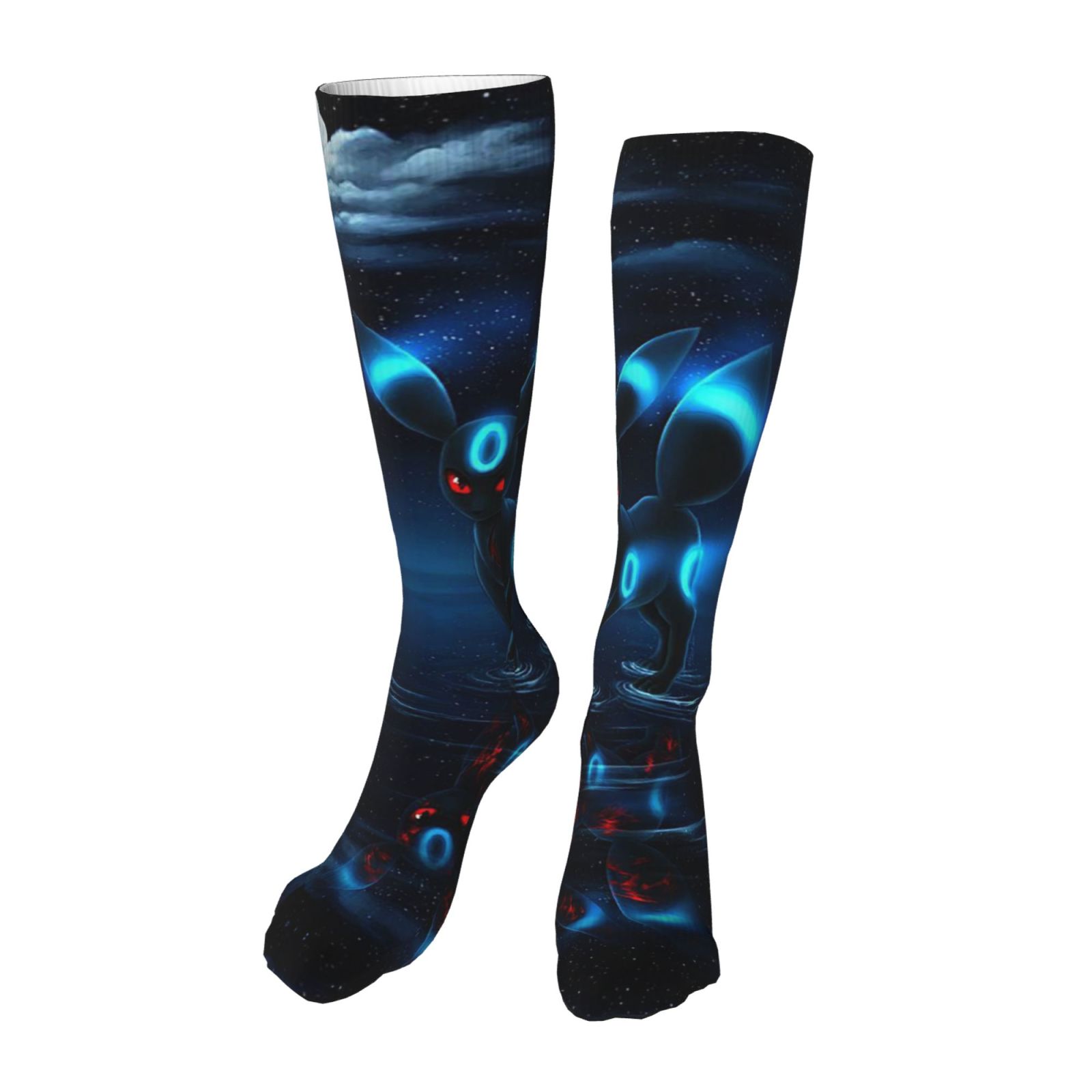 Umbreon Unisex Long Knee Thigh Compression Crew Socks Men Women Casual ...