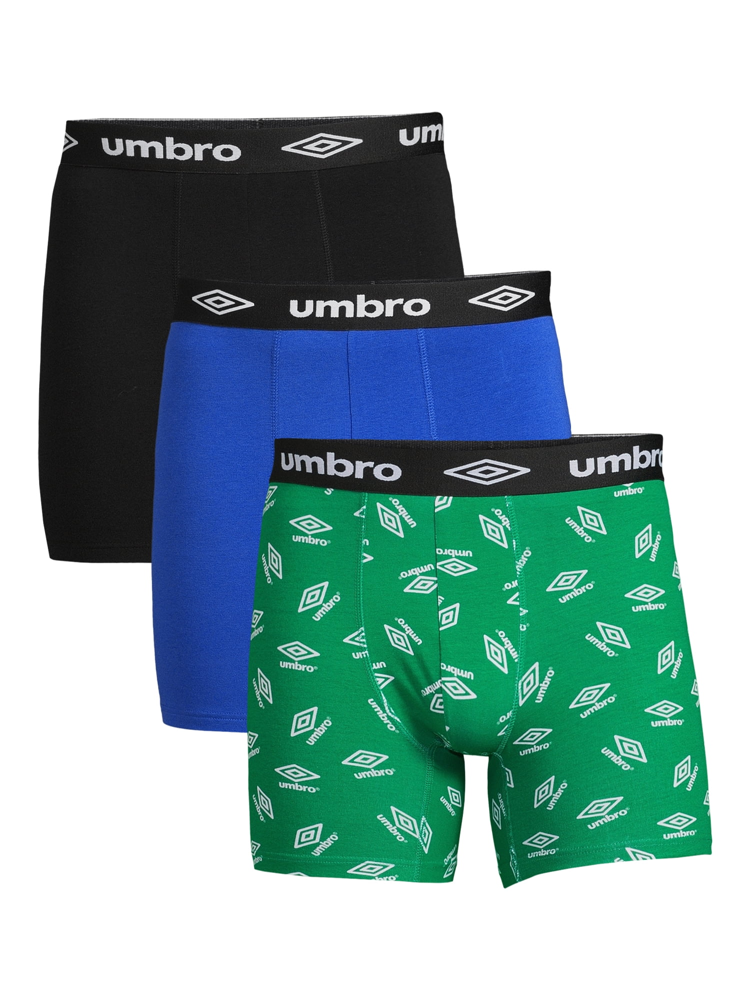 Umbro 3-Packs Adult Mens Cotton Stretch Boxer Briefs, Sizes S-XL - Walmart.com